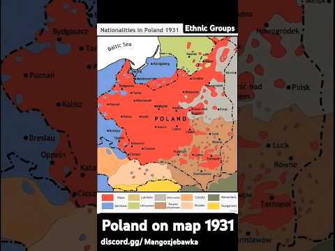 Poland on map at 1931 Year Ethnic Groups #polska #poland #map #mapping #history #historia #national