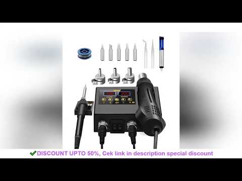 REVIEW 8898 Soldering Station Portable Digital Hot Air Gun BGA Rework Solder Station Hot Air Blower