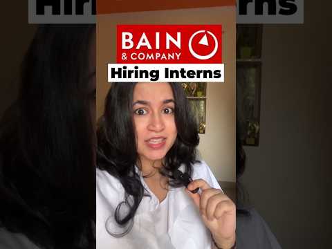Bain & Company Internship 2025🚀 HR intern jobs for Students|Fresher jobs hiring #jobs jobs in India