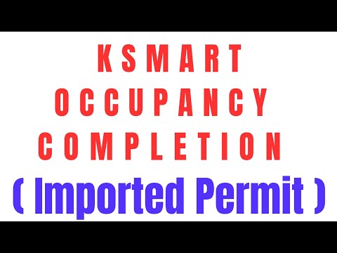 സങ്കേതത്തിൽ നിന്നും import ചെയ്ത പെർമിറ്റിന് ksmart ൽ Occupancy Completion ന് എങ്ങനെ അപേക്ഷിക്കാം.
