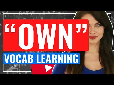 OWN (A1 Beginner) in English Vocabulary
