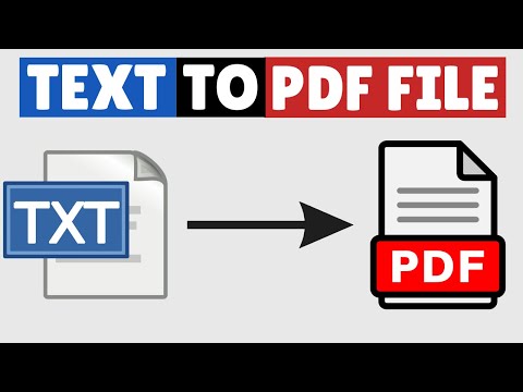 How to Convert Text to PDF