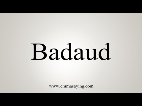How To Say Badaud