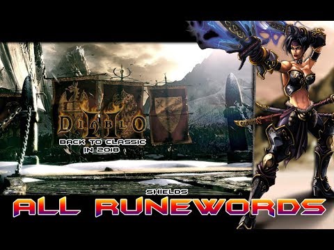 Diablo 2 All Runewords for Shields