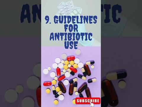 Guidelines for Antibiotic use #shortsfeed #shorts #antibiotics #guidelines #health