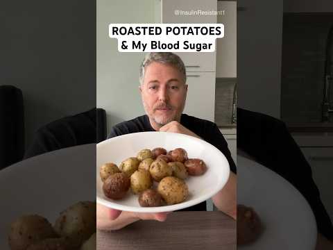 Roasted potatoes and my blood sugar.  #glucose #bloodsugar #insulinresistant1 #potatoes