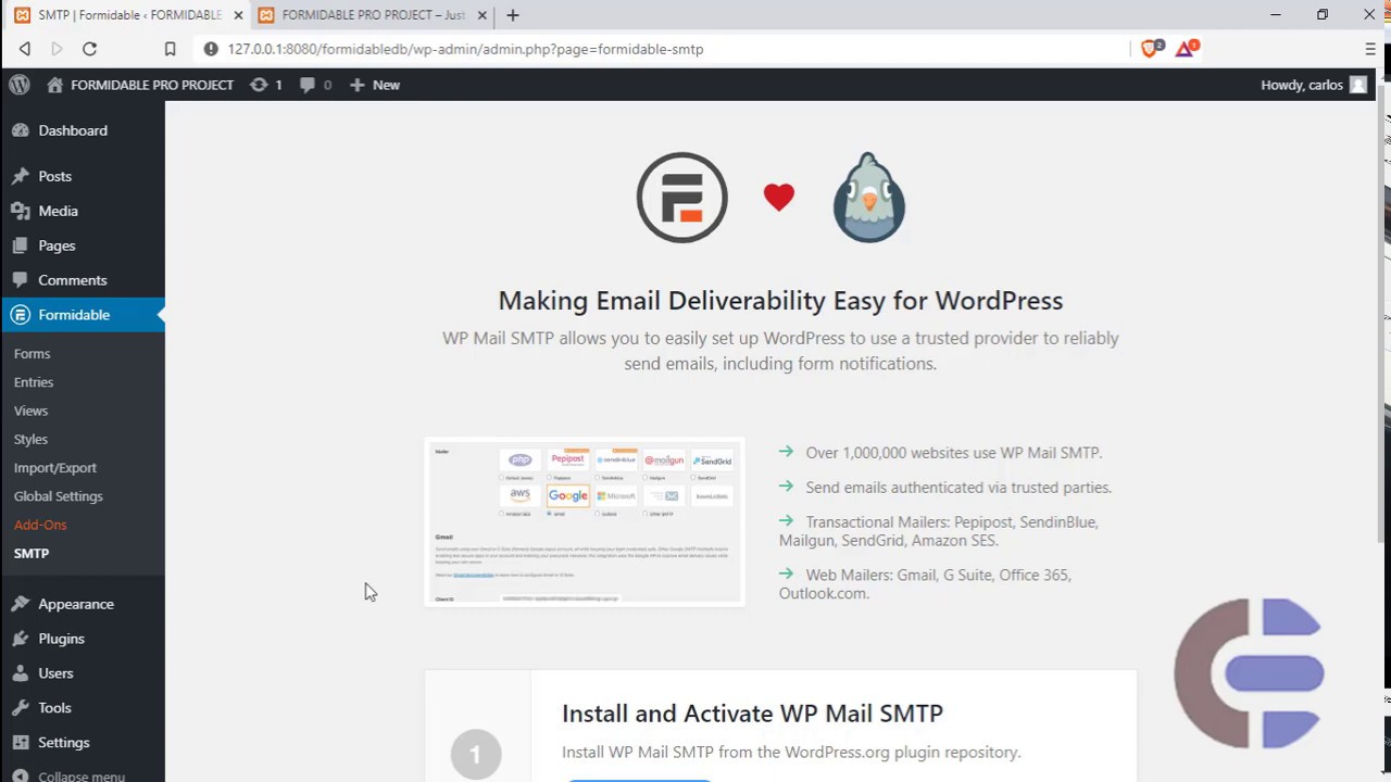 Formidable Pro WordPress Tutorial Global Settings