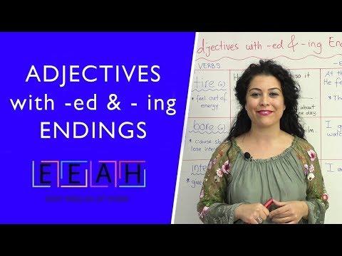 Intermediate English #7: -ed & -ing Adjectives | Easy English at Home