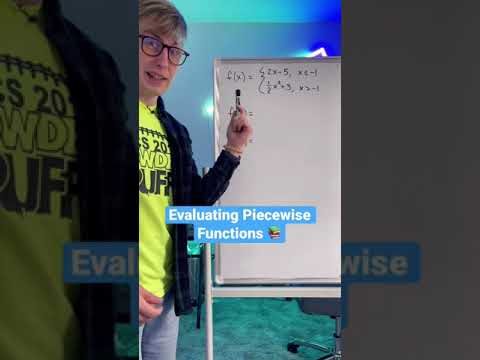 Evaluating Piecewise Functions (in 53 seconds) #shorts
