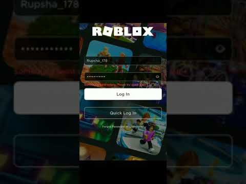 Why Roblox is not coming after correct password 😭