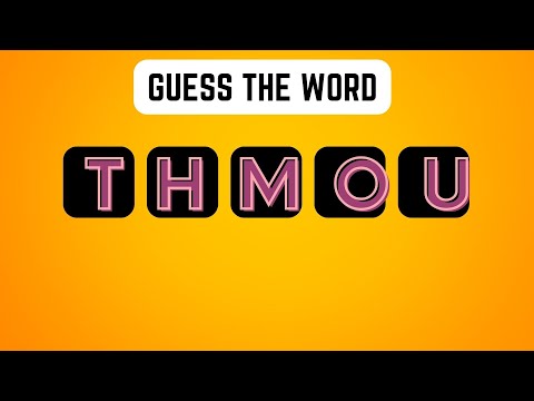 Scrambled Word Puzzles - Can You Unscramble These 5-Letter Words?