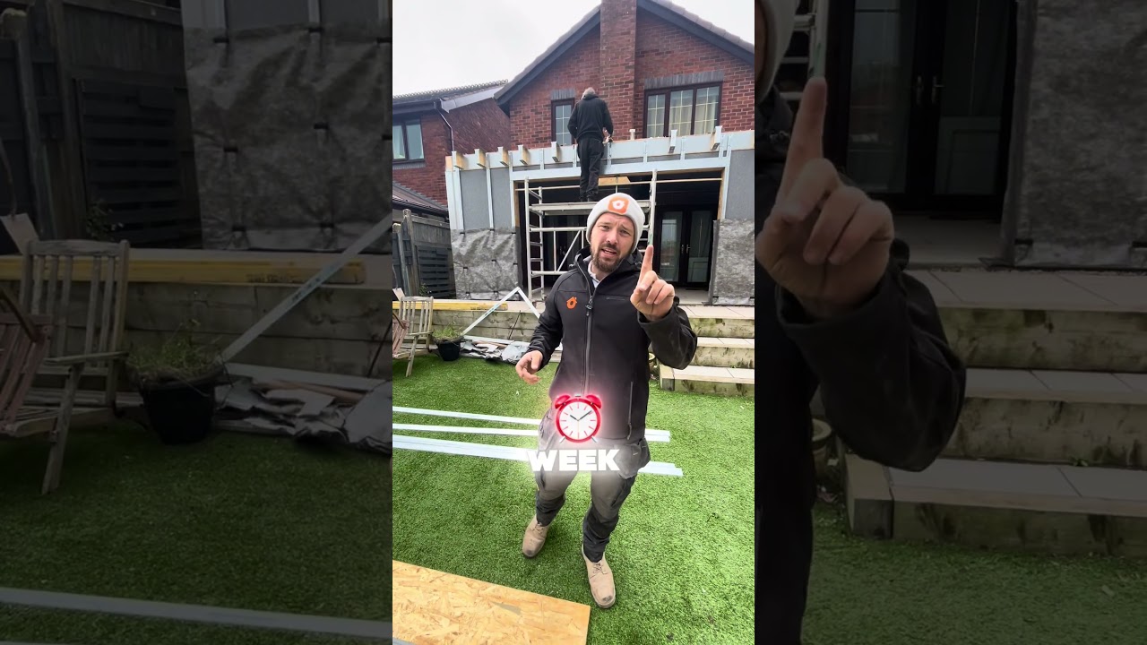 Building a home extension in 1 week using the HUP SYSTEM.