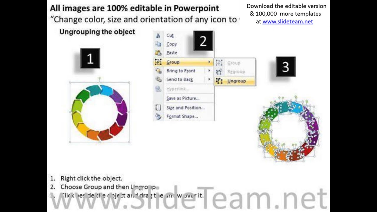 editable 1 12 stages cycle diagrams for powerpoint templates