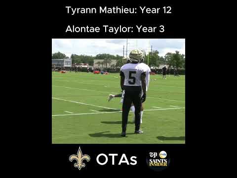 #Saints defensive backs get in work at OTAs