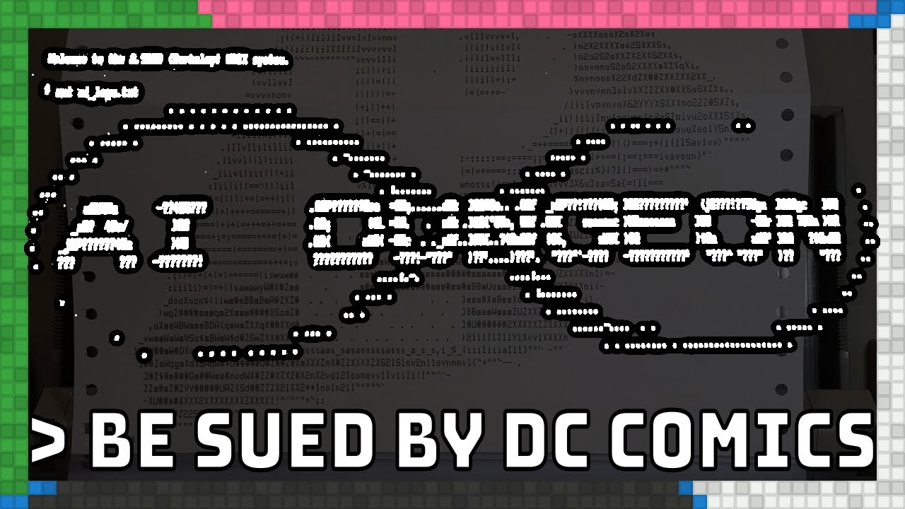 〉BE SUED BY DC COMICS — AI Dungeon 2 on a Teletypewriter with Lord Pie