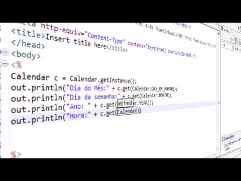 Calendario no java usando jsp