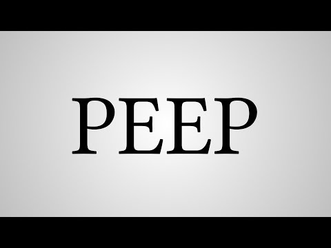 What Does "PEEP" Stand For?