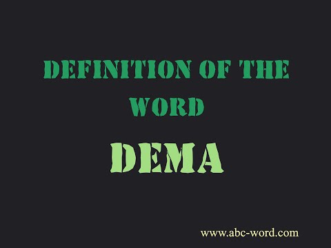 Definition of the word "Dema"