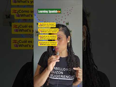🇪🇸Spanish for beginners: What is your name and last name in Spanish?