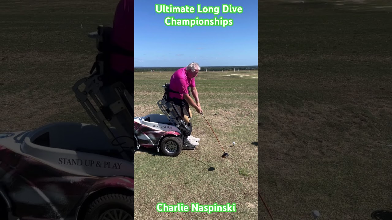 🤯 ADAPTIVE GOLFER HITS 200+ YARD BOMB! | Charlie Naspinski Inloads at the Long Drive Championship!
