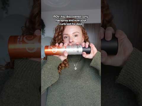 The secret to long lasting curls🤫 #curlyhairtips #hairspray #curlyhairroutine