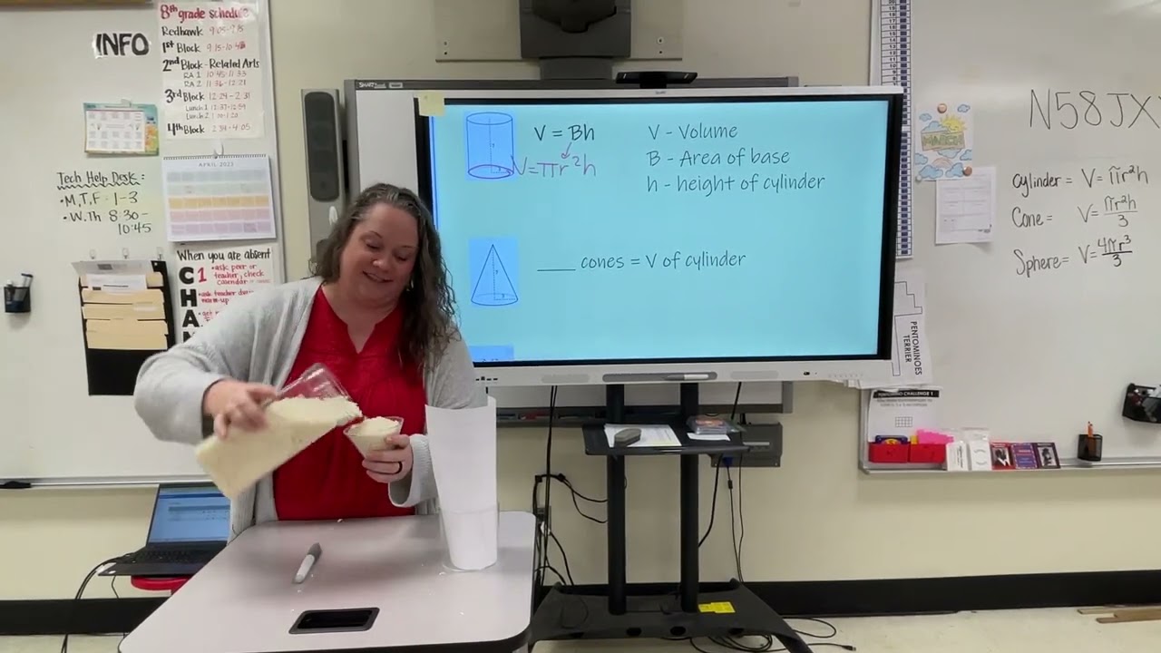 #Educate: Sarah Lefebvre's Math Lesson on Cone and Cylinder Volume
