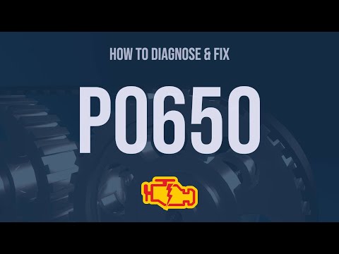 How to Diagnose and Fix P0650 Engine Code - OBD II Trouble Code Explain