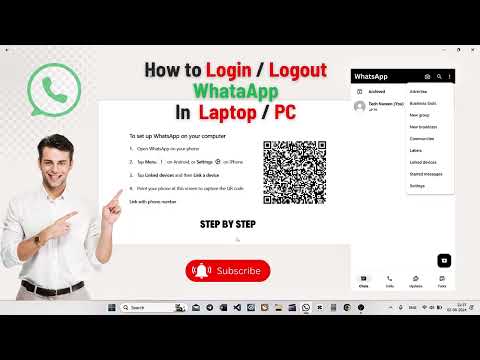 How To Login and Logout Whatsapp in Laptop | WhatsApp Login with QR Code | Logout Whatsapp Web