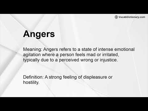 Angers Meaning