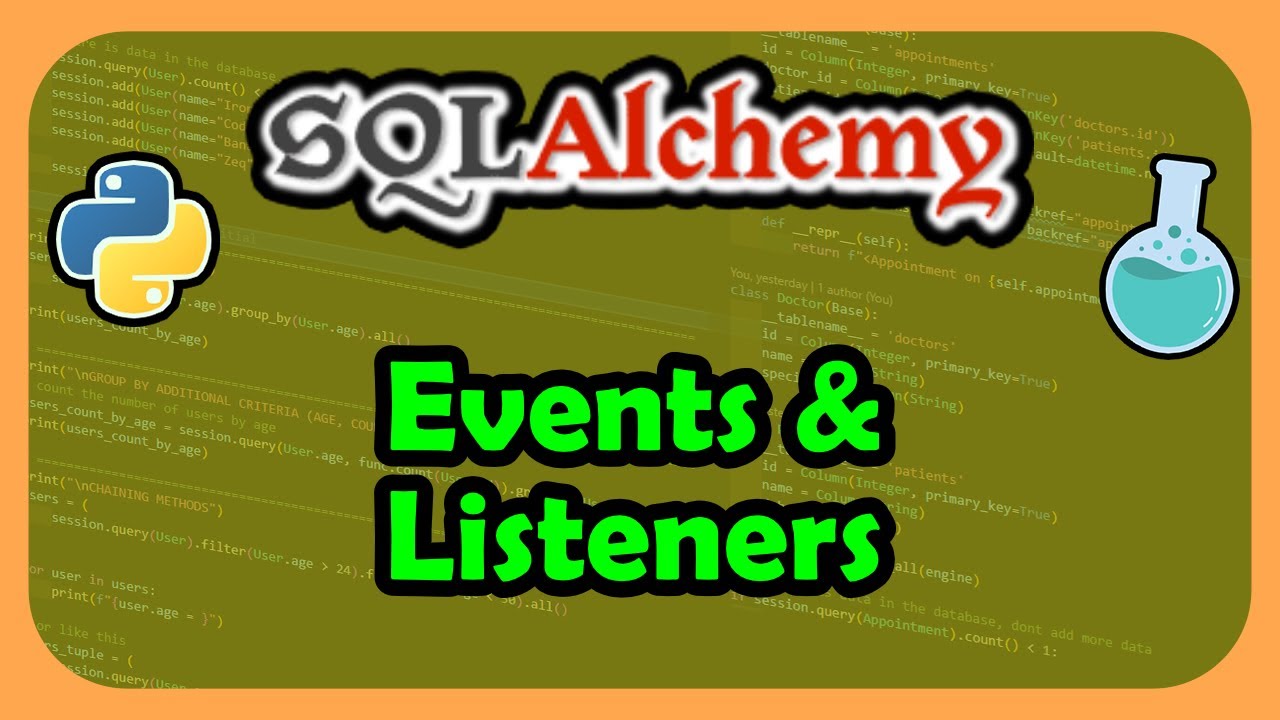 Python SQLAlchemy ORM - Events & Listeners