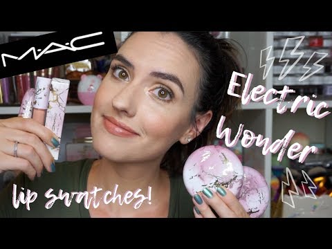 MAC Electric Wonder SUMMER 2019 Collection | Lipstick, Lipglass & Highlighter Swatches!
