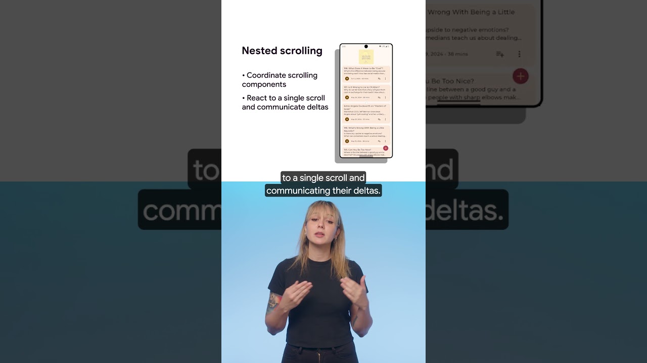 Nested scrolling | Compose Tips