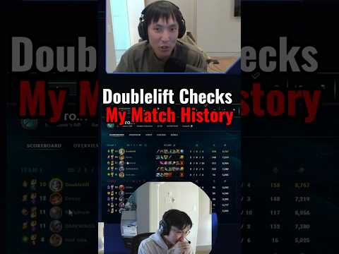 Doublelift checks my match history #leagueoflegends #bellydrumlol #doublelift