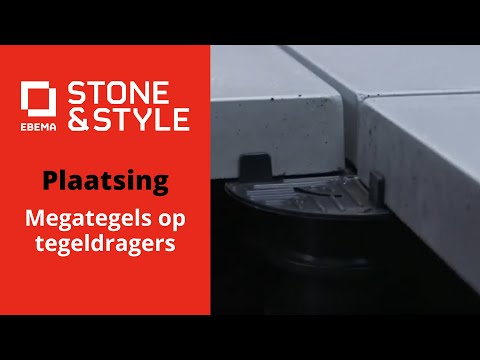 Plaatsing Megategel op tegeldragers – Ebema_Stone&Style