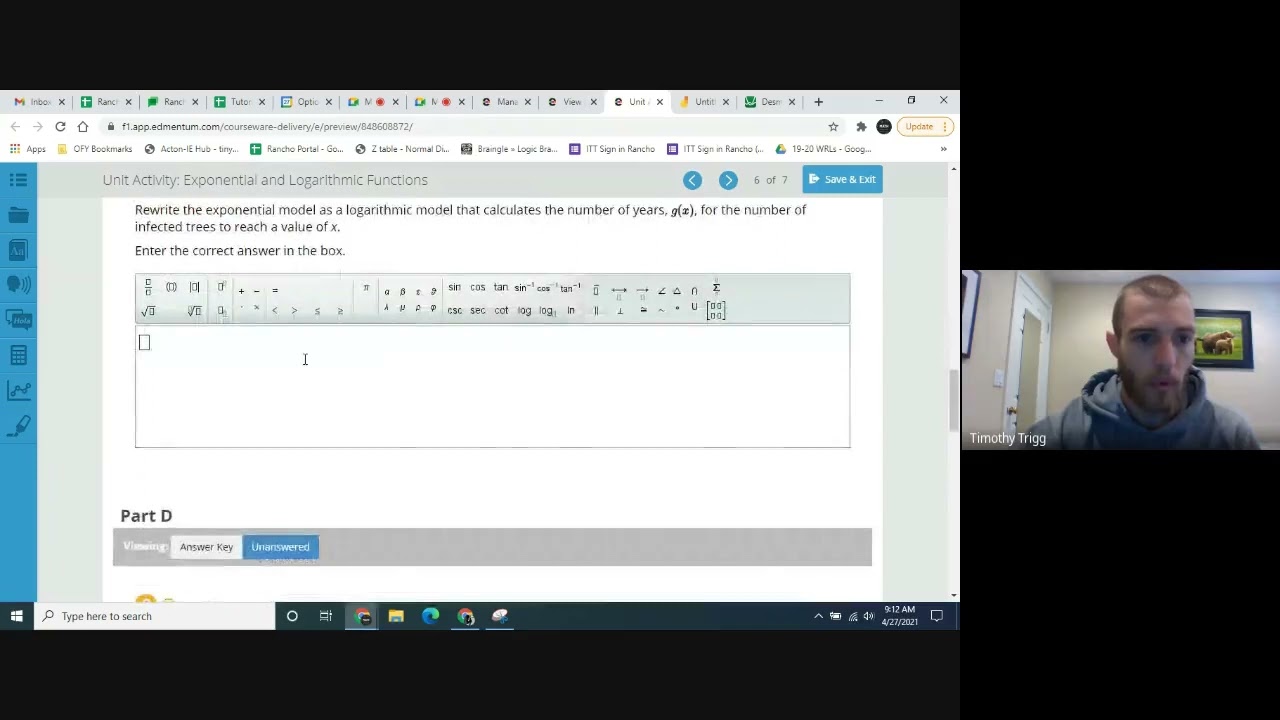 Edmentum Algebra2 Unit 6 Activity2