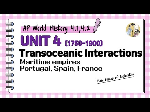 [AP World History] Unit 4 Transoceanic Interactions | Maritime empires | 4.1, 4.2