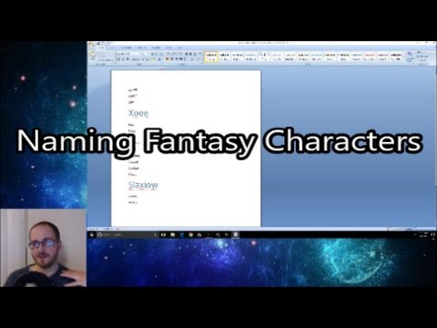 Naming Fantasy Characters