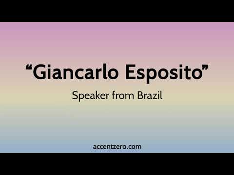 Pronounce "Giancarlo Esposito" - Brazilian accent vs. native U.S.