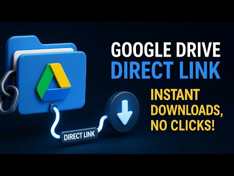 How to Create Google Drive Direct Download Link (2025) | Drive2Link Tutorial
