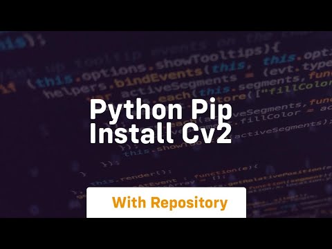 python pip install cv2