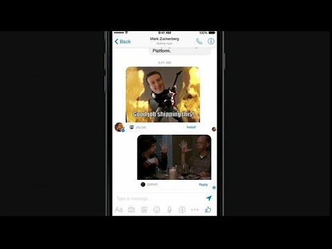 CNET News - Facebook demos apps inside Messenger