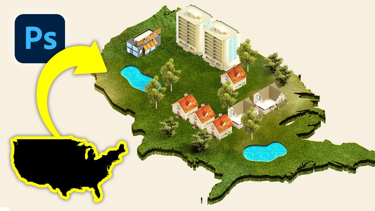Turn Any Vector Into An Isometric Map With This FREE Photoshop Action