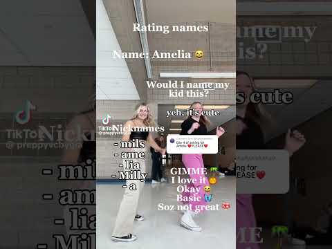Rating names: Amelia 🌿🌹🍄 comment more names down below 👇 #shortsfeed #fypシ #names #rating