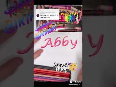 Coloring Names - Abby #nameart #anniemay #abby #walkerhayes #revolution #birthday