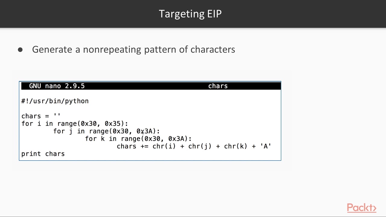 Binary Exploits with Python :  Stack Buffer Overflow | packtpub.com