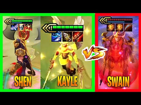 3 Star SHEN - 3 Star KAYLE vs 3 Star SWAIN | TFT Festival of Beast Set 4.5 Divine Mystic Executioner