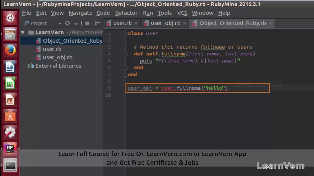 Ruby Class Method Practical