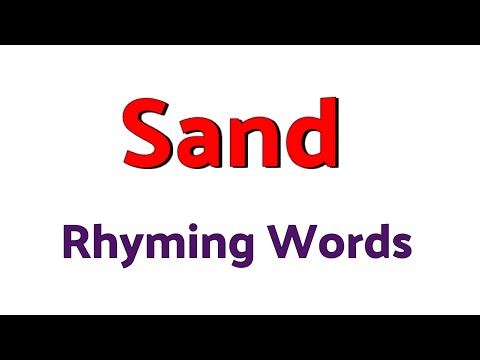 sand rhyming words । Rhyming words of sand । sand ka rhyming word । Rhyming words
