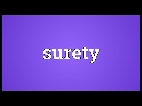Surety Meaning
