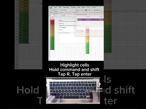 Mac Excel quick sort #excel #macbook #macbookair #macbookair